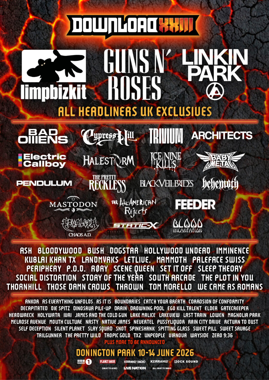 DOWNLOAD 2026 LINEUP ANNOUNCEMENT- LIMP BIZKIT, GUNS N’ ROSES & LINKIN ...